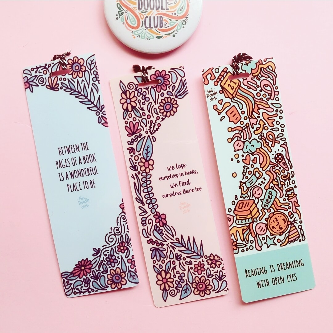 Doodled Bookmarks – The Doodle Club
