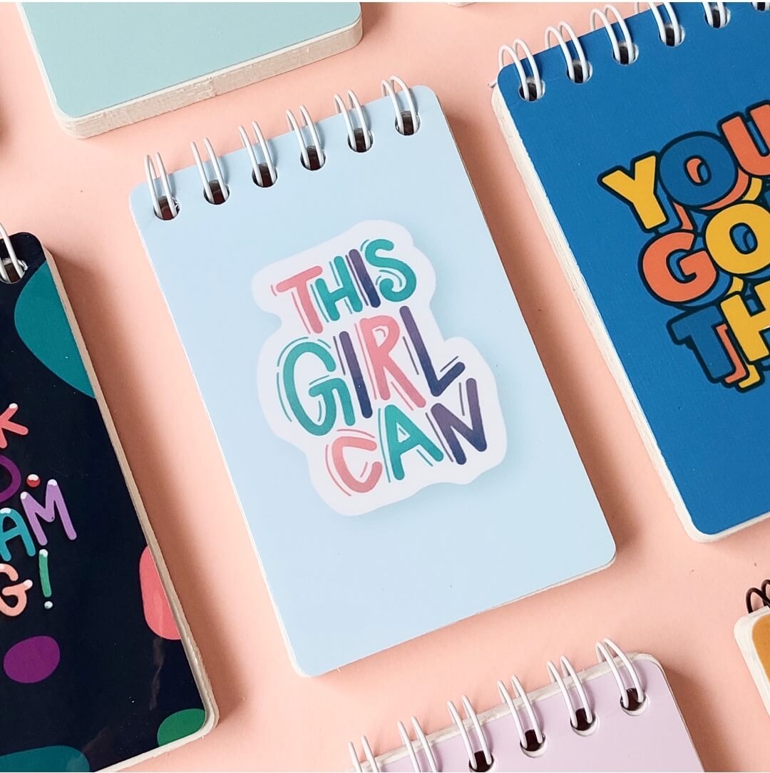 This Girl Can Mini Notepad – The Doodle Club
